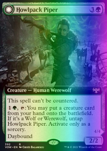 MTG Magic the Gathering Howlpack Piper (392/596) Innistrad Crimson Vow ...
