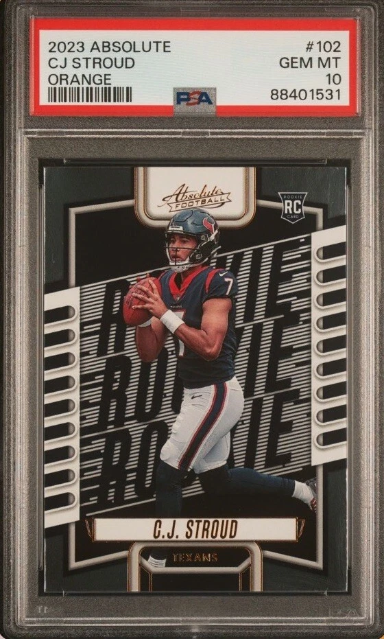CJ Stroud 2023 Absolute #102 Orange Price Guide - Sports Card Investor