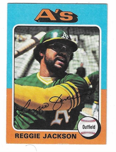 1975 Topps Reggie Jackson #300 Mr. October Hall of Fame | eBay