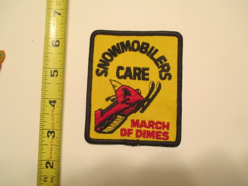 Snowmobile Patch March of Dimes Snowmobilers Care Sew on Patch | eBay