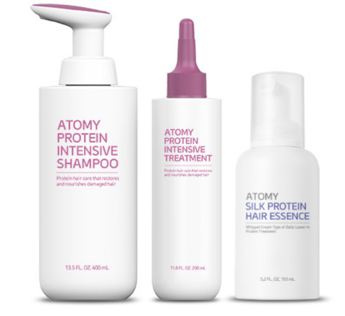 Atomy Protein Hair Repair Set Shampoo Treatment Silk Essence Powerful ...