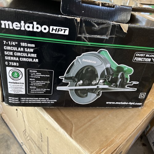 METABO HPT #C7SB3 - 15.Amp - 6000-RPM - 7-1/4" CORDED CIRCULAR SAW -New ...