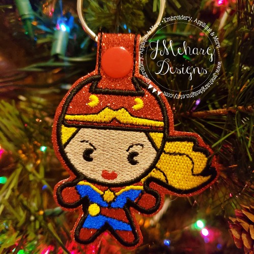 FREE SHIPPING Custom Capt Marvel Keychain Key Fob (ONE) - Great Gift ...