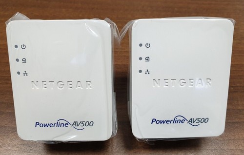 2 x Netgear XAV5201 AV500 Nano Powerline Adapters *NEW UNUSED AND ...