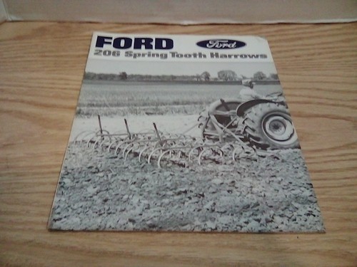 Ford 206 Spring Tooth Harrows Tractor Brochure. | eBay