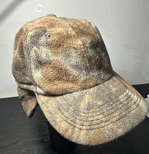 Due North Fleece Hat Cap Stretch Camo Comfortemp Ear Flap Ponytail Hole ...