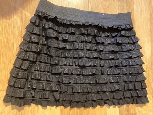 kids girls Justice size 8 black ruffly skort | eBay