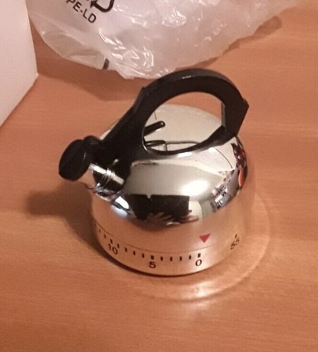 Silver Colored Tea Kettle Shaped 60 Minute Kitchen Timer | eBay