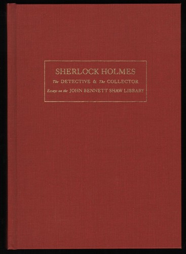 Lucy M. Brusic / Sherlock Holmes the Detective & the Collector Essays ...