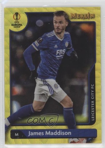 2021 Merlin Collection Chrome UCL Yellow Wave Refractor /225 James ...