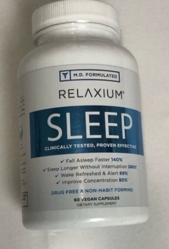 Relaxium Natural Sleep Aid Non-Habit Forming Supplement for Longer ...