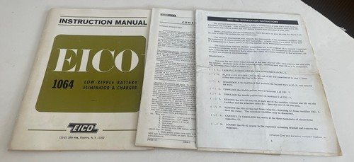 EICO Model 1064 Instruction Manual | eBay