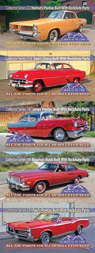 "NEW" ROCKAUTO COLLECTOR SERIES CAR MAGNETS "5 PIECES" | eBay