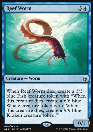 MTG Magic the Gathering Reef Worm (70/266) Masters 25 NM | eBay