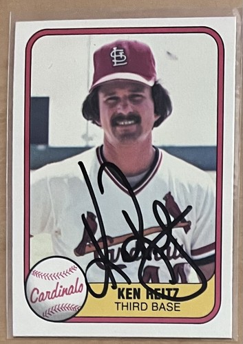 Ken Reitz Signed 1981 Fleer Baseball Card Autographed St. Louis Cardinals | eBay
