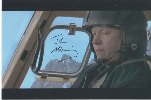 JOHN ALBASINY 007 JAMES BOND PILOT THE WORLD IS NOT ENOUGH SIGNED PHOTO ...
