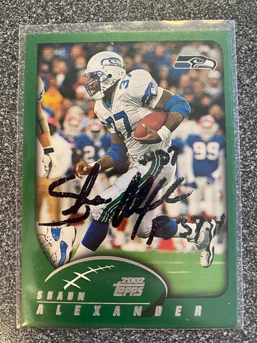 Shaun Alexander Autographed Football Card | eBay