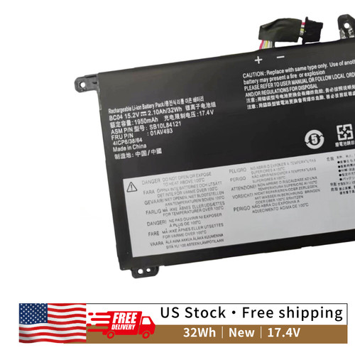 New 01AV493 32Wh Battery For Lenovo ThinkPad T570 T580 P51S P52S ...
