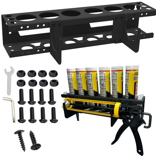 Caulking Tube and Caulking Gun Holder, Caulking Gun Storage Rack, Handy ...