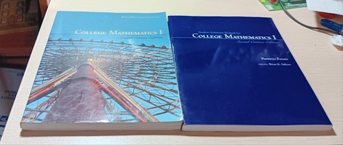 College Mathematics 1: Second Custom Edition With Solutions Manual | eBay