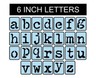 26 Piece Typewriter Font Stencil Kit - Reusable - 6 Inch Letters ...