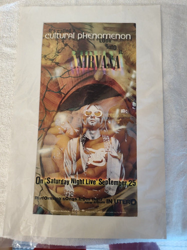 1993 NIRVANA SATURDAY NIGHT LIVE PROMO MAILER 11X17 POSTER | eBay