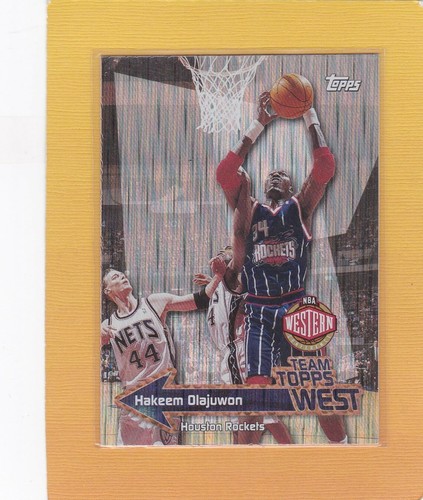 2000 TEAM TOPPS BASKETBALL HAKEEM OLAJUWON #TT13 ROCKETS NMMT/MINT ...