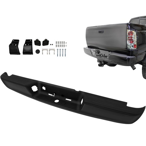 Black Rear Complete Bumper Assembly For 2002-2008 Dodge Ram 1500 2500 ...