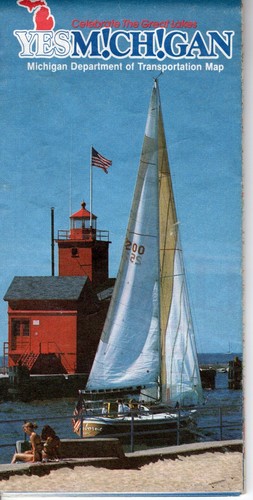 1990 MICHIGAN DEPARTMENT OF TRANSPORTATION ROAD MAP | eBay