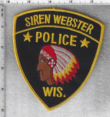 Siren Webster Police (Wisconsin) Shoulder Patch | eBay