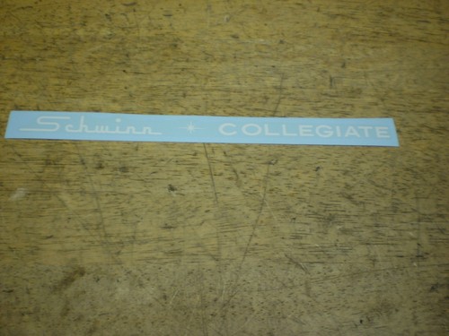 Schwinn Approved Later Collegiate White Bicycle Chainguard Decal | eBay