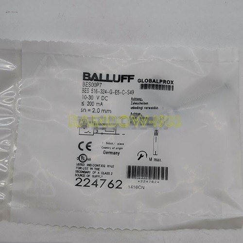 BalluffBalluff BES00P7 BES 516-324-G-E5-C-S49 Proximity Switch Sensor ...