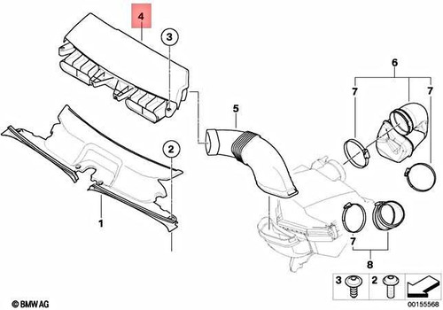 07-10 BMW E83 X3 Air Intake Duct OEM 13713428065 for sale online | eBay