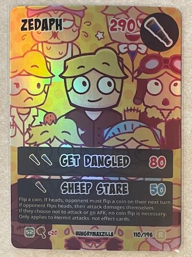 Hermitcraft TCG Series 2 Rare Zedaph Full Art Holo | eBay