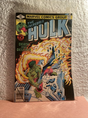 Marvel INCREDIBLE HULK#243 FN/VF 1980 BRONZE AGE COMICS | eBay