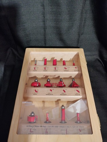 Freud 91-100 13 piece Professional Woodwork Router Bit Set with 1/2 ...