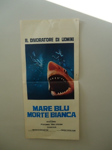DIVING/ PETER GIMBEL/BLUE WATER,WHITE DEATH/U3F/italian poster 13x28 | eBay