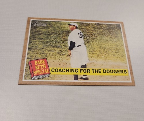 Babe Ruth - 2011 Topps Heritage Coaching For The Dodgers | eBay