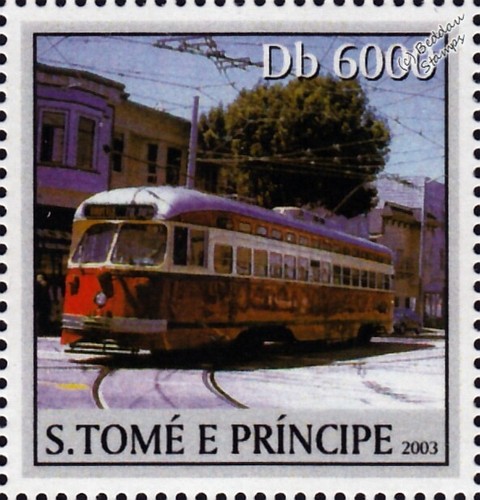 PCC Streetcar Tram (USA / Canada) Street Car Tramway Stamp (2003) | eBay