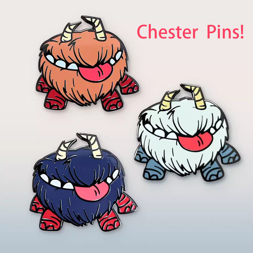 Don’t Starve Together Chester Family Enamel Badge Pins Collection ...