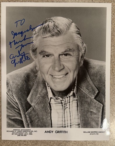 Andy Griffith show Hand signed autographed 8x10 early promo photo by ...