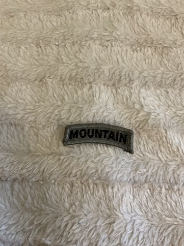 US Army Mountain Rocker Tab Subdued Shoulder Hook Patch Small Military ...