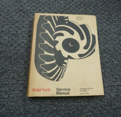 1969-1971 Dodge P100 P200 P300 P400 Fwd Control Truck Service Repair ...