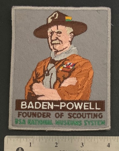 1970s BADEN POWELL Founder of Scouting JACKET PATCH BSA National Museum ...