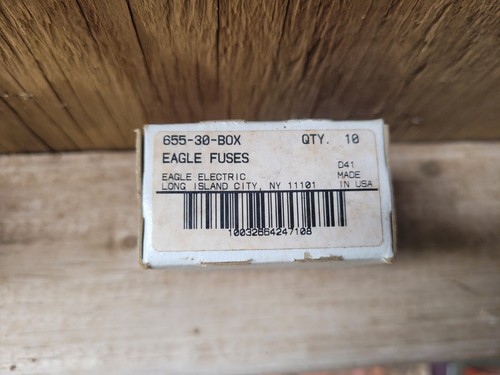 Eagle 655 30a 250v N.e.c. Cartridge Fuse Non Renewable for sale online ...