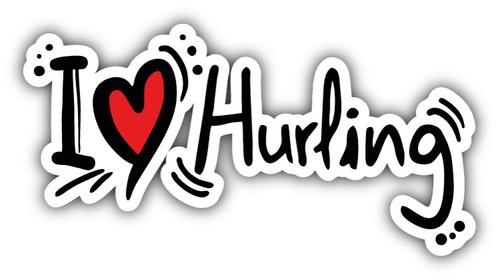 I Love Hurling Car Bumper Sticker Decal - ''SIZES'' | eBay