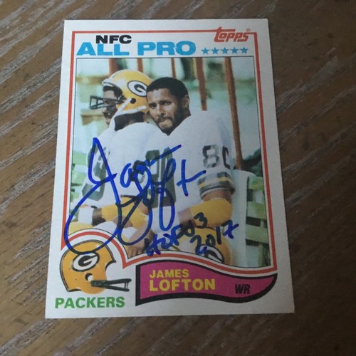 Autographed 1982 Topps James Lofton HOF. #H-1 | eBay