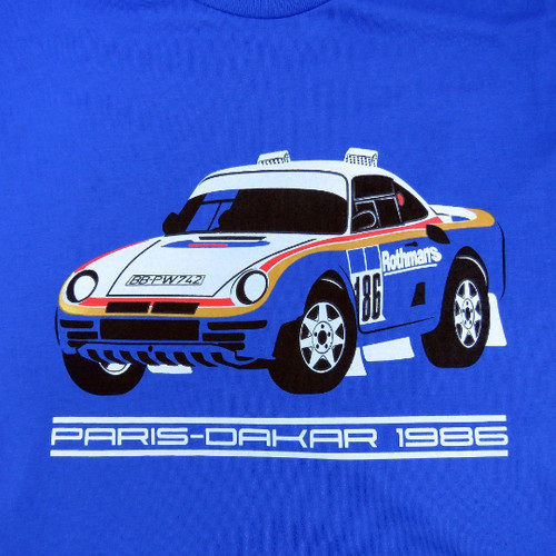 1986 ROTHMAN 959 PARIS DAKAR RALLY WINNER T-SHIRT GROUP B RALLY RACE ...