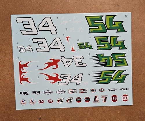MPC 1/25 1934 FORD SLAMMER MODIFIED DECAL SHEET | eBay