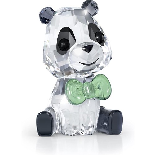 NIB AUTHENTIC SWAROVSKI Baby Animals Plushy The Panda Figurine Ornament ...